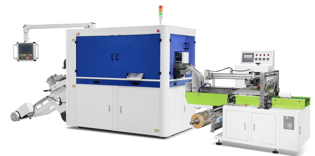 PL-145 Automatic Paper Roll Paper Lid Machine Inline With Packing ...